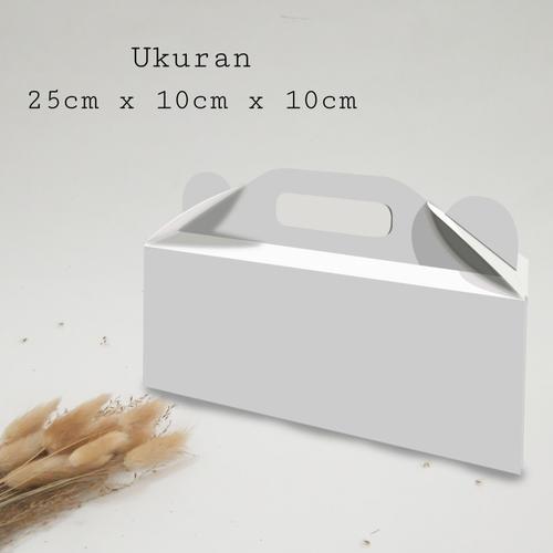 Jual gable box warna putih polos box jinjing 25x10x10 kotak makanan ...