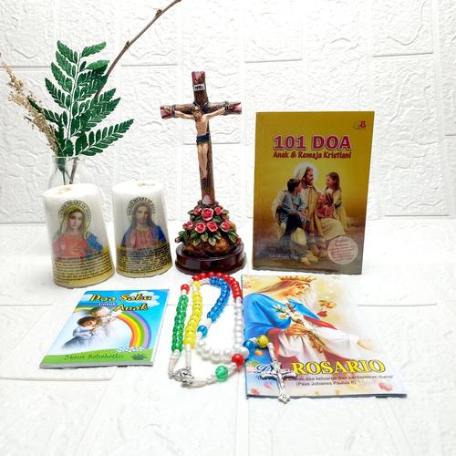 Jual (ps 58) Paket Doa Anak katolik/Perlengkapan Doa Rosario Anak ...
