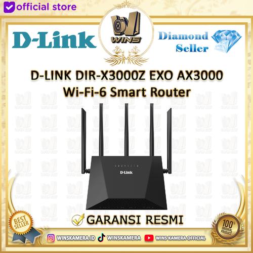 Promo D-LINK DIR-X3000Z EXO AX3000 Wi-Fi-6 Smart Router Cicil 0% 3x ...