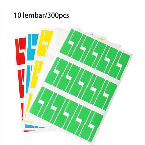 Jual 300pcs Label Penanda Kabel Jaringan Stiker Label Kabel Anti Air ...