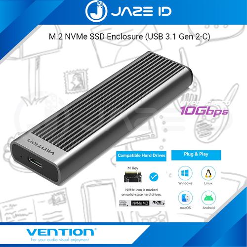 Promo Vention SSD M2 NVMe Enclosure NGFF M.2 External Case USB C 3.1 ...