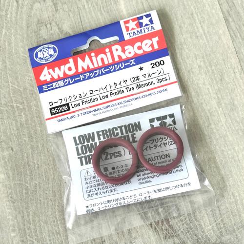 Jual Tamiya 95208 Maroon Low Friction Low Profile Tire (2pcs) Original ...