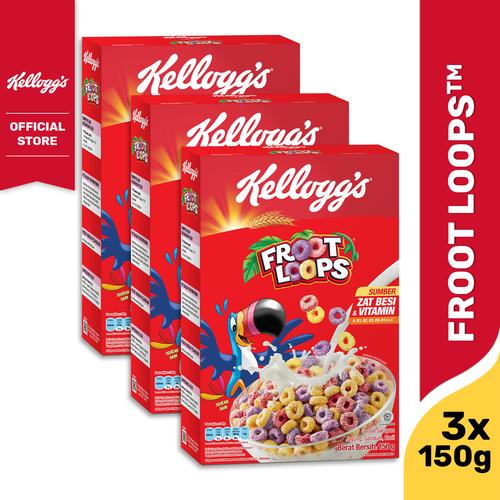 Promo [BUNDLE 3] Kelloggs Froot Loops Sereal 150g - Jakarta Timur ...