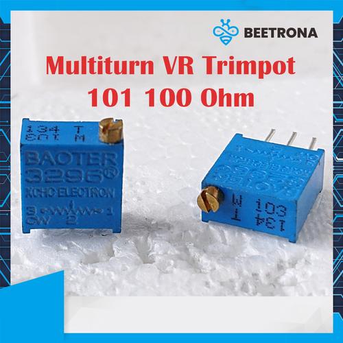Jual Multiturn Trimpot 101 100 VR 3296 Trimmer Adustjable Resistor ...