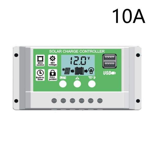Jual SCC PWM Solar Charge Controller LCD LED Display 10A 20A 30A - 10A ...