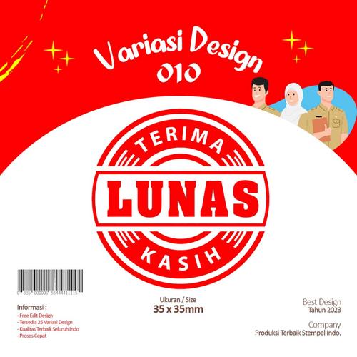 Jual CETAK STEMPEL LUNAS / STEMPEL FLASH CUSTOM STEMPEL SEKOLAH TOKO ...