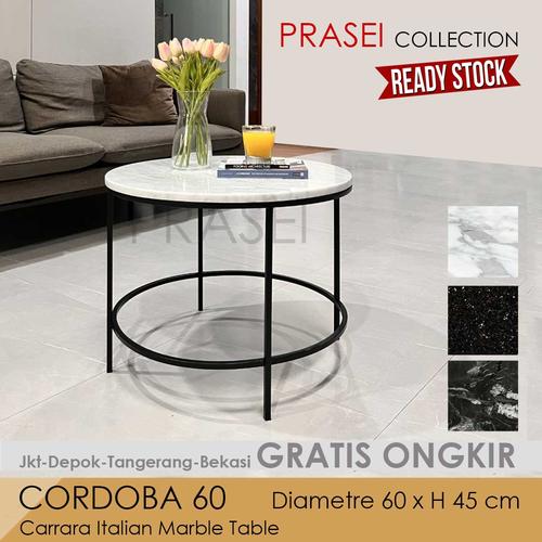 Jual CORDOBA 60 - Carrara Marble Coffee Table Meja Marmer Granit Hitam ...