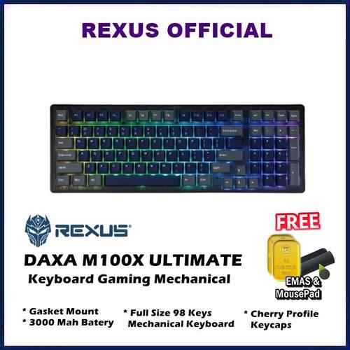 Jual Rexus Daxa M100X Ultimate Keyboard Gaming Mechanical M100 X M 100 ...