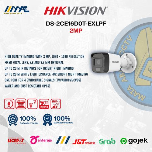 Jual Kamera CCTV HD Hikvision DS-2CE16D0T-EXLPF Smart Hybrid Camera 2MP - Jakarta Utara - Mata ...