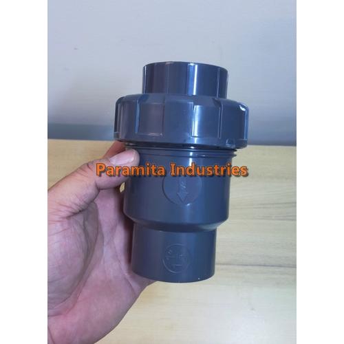 Jual Check ball valve type Single / Watermur union PVC 1.1/4" inch DN ...