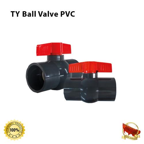 Jual TY Ball Valve PVC / Stop Kran Pipa Pipe by 3 Pawns - Grey, 25 mm ...