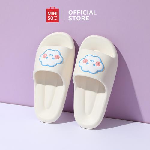 Promo MINISO Women's Slippers Sandal Wanita Sendal Karet Wanita Awan ...
