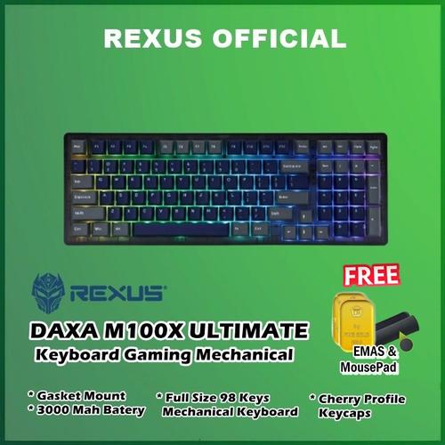 Promo Rexus Daxa M100X Ultimate Keyboard Gaming Mechanical M100 X M 100 ...