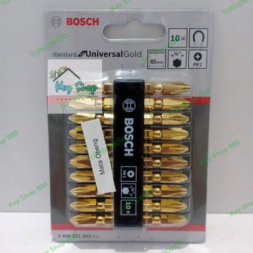 Jual MATA OBENG GYPSUM BOSCH PH2 65mm (+) MAGNET/Mata Bor Obeng Angin 1 ...