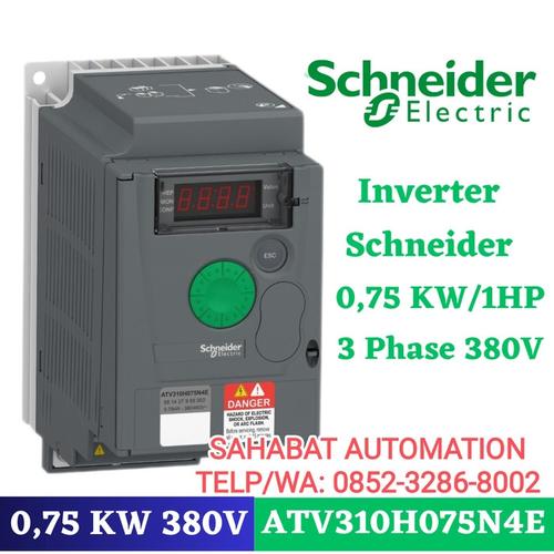 Jual Inverter Schneider 0,75 kW 0,75kw 3 Phase 380V Invt 1HP ATV310H075N4E - Kab. Gresik ...