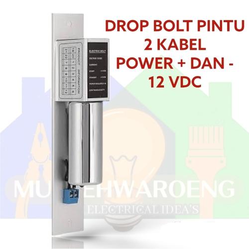 Jual DROPBOLT PINTU KACA 2 KABEL DROP BOLT LOCK ACCESS DOOR DROP BOLT ...