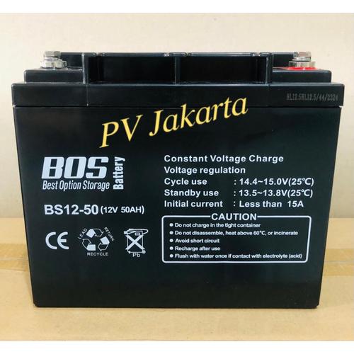 Jual Aki Baterai BOS BS12-50 VRLA 12V50Ah UPS APC 12V 50Ah BS 12-50 AGM SLA - Jakarta Utara - PV ...