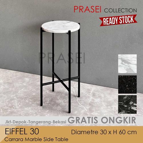 Jual EIFFEL 30 - Carrara Marble Side Table Meja Sudut Meja Pojok Meja ...