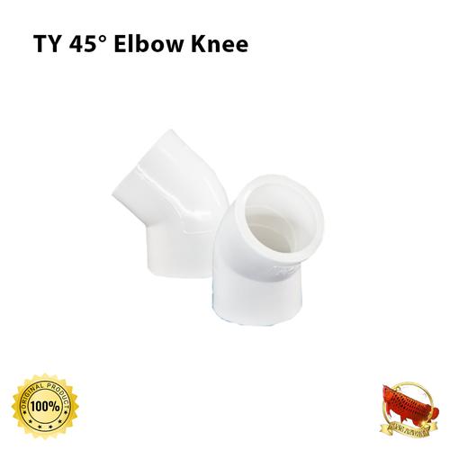 Jual TY 45 Deg Elbow Knee / Keni Pipa Pipe U – PVC by 3 Pawns - White ...