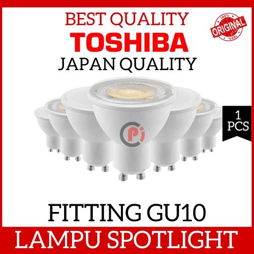 Jual Original TOSHIBA Lampu LED Sorot Spotlight Fitting GU10 Cahaya ...
