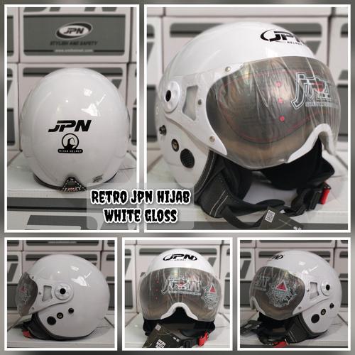 Promo Helm retro Jpn hijab putih gloss - Kota Bandung - VICTORY HELM ...
