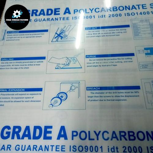 Jual Polycarbonate sheet clear 2mm / PC Lembaran clear 2mm x 122cm x 244cm - Jakarta Barat ...