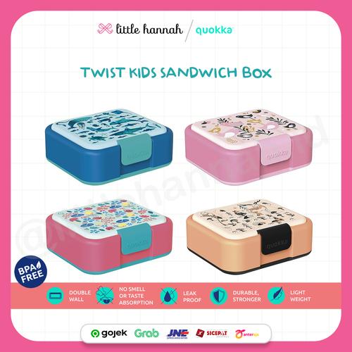 Jual QUOKKA Twist Sandwich Kids Lunch Box / Kotak Makan Kotak Bekal ...