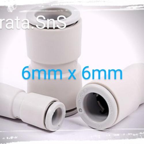 Jual SMC KQ2H06-00A Straight Union / Tube Fitting Pneumatic Lurus 6mm x ...