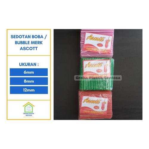 Jual Sedotan Minuman Boba / Bubble / Es Teh / Jus Ukuran 6mm, 8mm, 12mm ...
