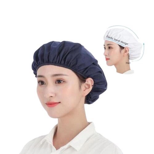 Jual Topi Koki Chef Bulat Topi masak Bahan Bagus American drill - Hitam, Topi Koki BULAT - Kab ...