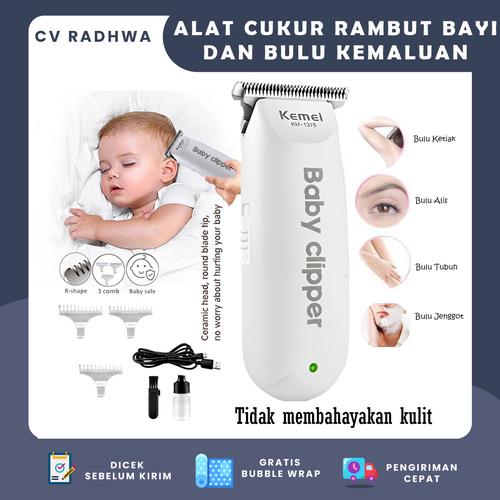Jual Kemei km 1319 Alat Cukur Rambut Bayi Elektrik Baby Shaver Trimmer ...