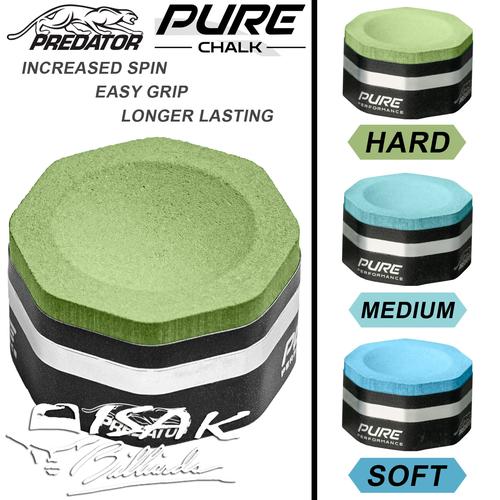 Jual Predator Pure Chalk - Hard Medium Soft Billiard Chalks Kapur ...