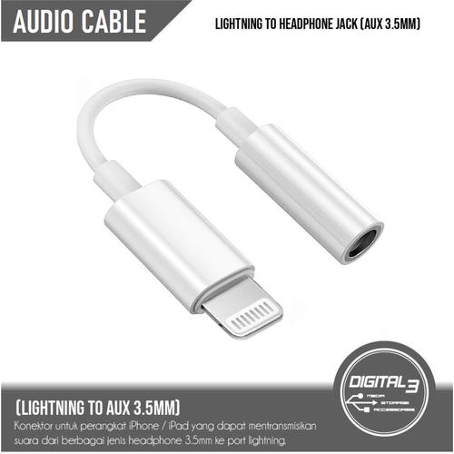 Jual Dongle Audio Adapter Lightning To 3.5mm Headphone Jack OTG For ...