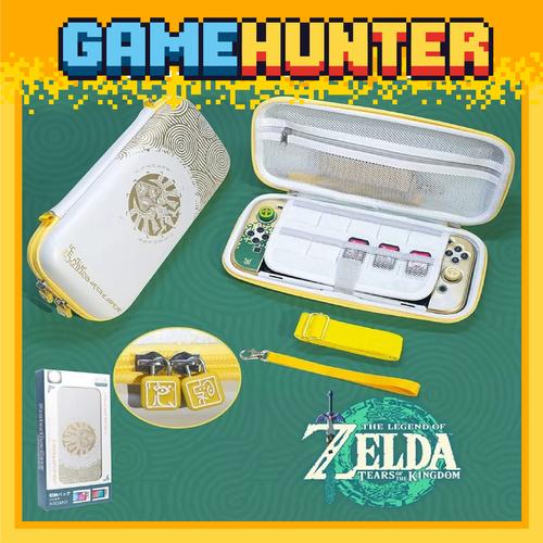 Jual Nintendo Switch V2/Oled Carrying Case Zelda ToTK (White/Golden ...