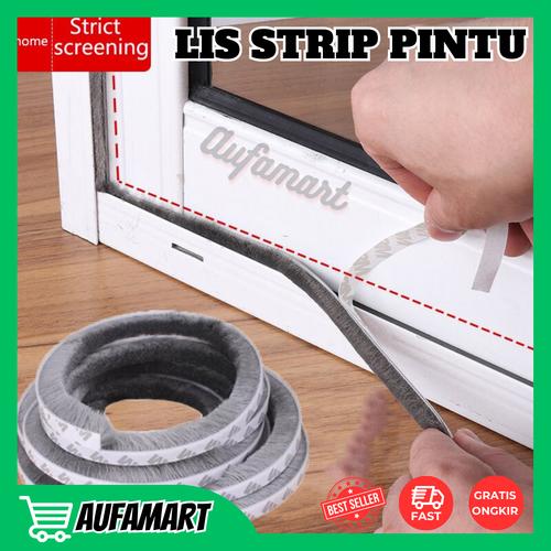 Jual Lis Strip Bulu Penutup Celah Pintu Jendela Sliding Peredam Etalase ...