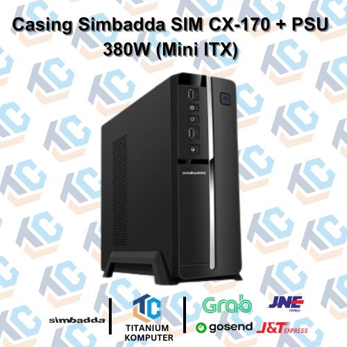 Jual Casing Simbadda SIM CX-170 + PSU 380W (Mini ITX) Casing CX170 Slim ...