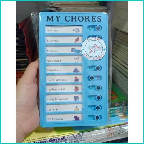 Jual Papan checklist My Chores, Papan jadwal belajar, Papan to do list ...