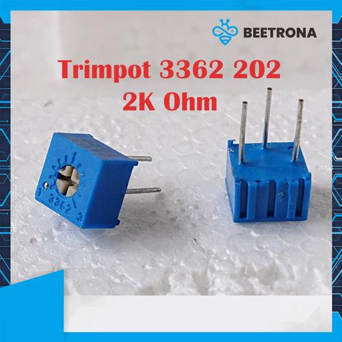 Jual Trimpot Trimmer 3362 202 2K Ohm VR Adustjable Resistor - Kab ...