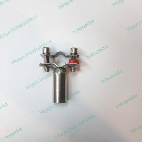 Jual Clamp Pipa Holder Sanitary Stainless SS 304 Tanpa Rubber 1 1/2 ...