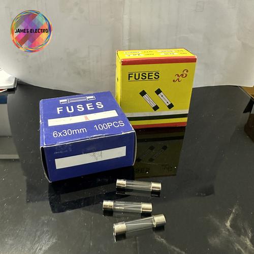 Jual fuse kaca , fuse glass , sekring 6x30mm BESAR 1a 2a 3a 5a 6a ...