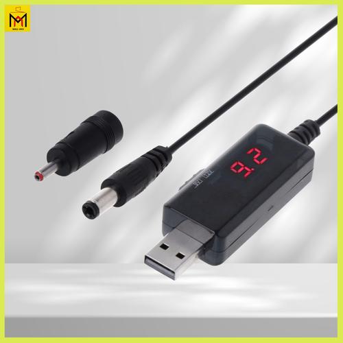 Promo Kabel Booster USB to DC Konverter Dual Voltage LED Adjustable 9/ ...