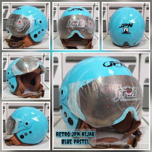 Promo Helm retro Jpn hijab biru pastel - Kota Bandung - VICTORY HELM ...