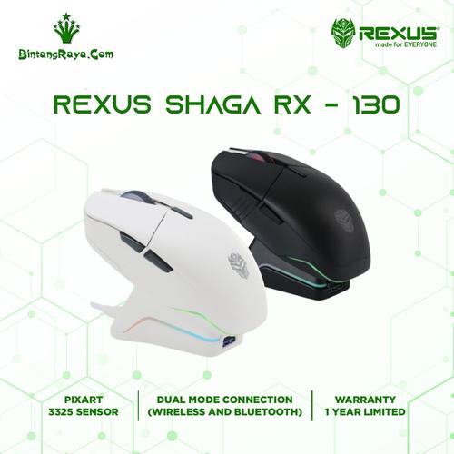 Jual MOUSE GAMING REXUS SHAGA RX-130 / RX130 WIRELESS & BLUETOOTH RGB ...