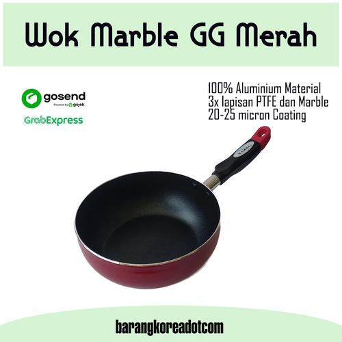 Jual Wok gg Merah Marble/ Wajan kuali Marble Akebonno 20cm-32cm - 22 cm ...