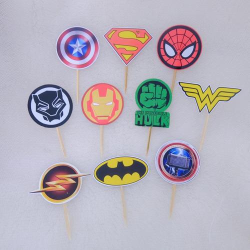 Jual Logo Avengers Topper Birthday / Hiasan Kue Ulang Tahun - Cupcake ...