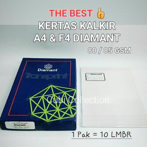 Jual KERTAS KALKIR A4 & F4 DIAMANT / TRACING PAPER DIAMANT - A4 - Kota ...