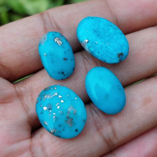 Promo Batu Permata Natural Pirus Persia Asli Paket 4pcs Tembus Senter ...