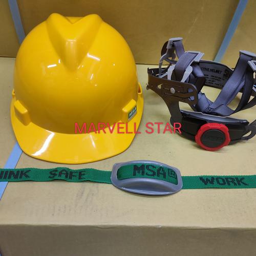 Jual Safety Helmet SNI MSA Lokal Helm Proyek Plus Sarang Fastrack+Tali ...
