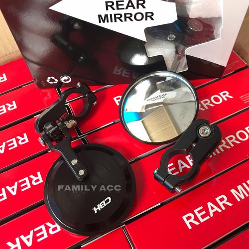 Jual Spion Motor Bulat Jepit Stang Spion Kaca Bening Supermoto Trail ...