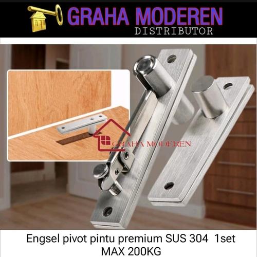 Jual pivot pintu kayu premium Stainless engsel pintu putar 200kg sus ...